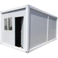China Flat Pack Container House-Office Prefab Container With PVC Sliding Window for sale