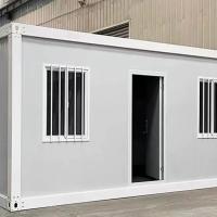 China Flat Pack Container House-Office Prefab Container With PVC Sliding Window for sale
