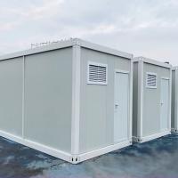 China Flat Pack Container House-Office Prefab Container With PVC Sliding Window for sale