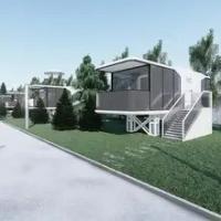 China Fat Pack Container House For Modern Tiny Hangfa Space Capsule Homestay for sale