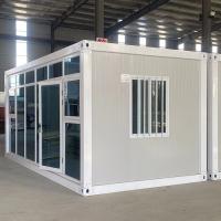 China Flat Pack Container House-Office Prefab Container With PVC Sliding Window for sale