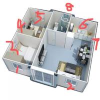China Expandable Light Steel Villa Prefabricated Home For Office Building Container House for sale