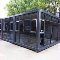China Quick Install Prefab Container House With PVC Sliding Window Light Accessories for sale