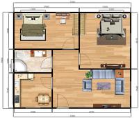 China 20ft 3 In 1 Folding Mobile Homes Perfect For Hotel Booth Applications for sale