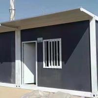 China Hotel Prefab Flat Pack Container House With PVC Sliding Window Simplicity Design for sale