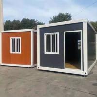 China Hotel Prefab Flat Pack Container House With PVC Sliding Window Simplicity Design for sale