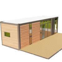 China High End Prefabricated Modular Tiny House With Modern Expanable Living Area for sale