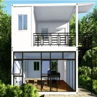 China Galvanized Steel Frame Flat Pack Container Modular Office Building 2022 House from Shandong for sale