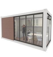 China 20ft Or 40ft Office Building Prefab Modular Homes Container House Flat Pack for sale