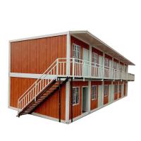 China Steel Door 2 Storey Prefab Modular 3 4 Bedroom Container House for sale