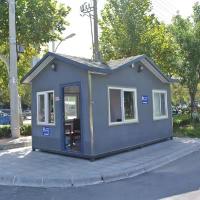 China Prefabricated Modular Tiny Container Van House With Galvanized Steel Frame for sale