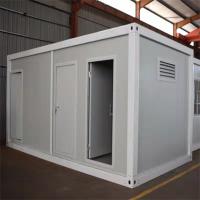 China Galvanized Steel Frame Luxury Flat Pack Container House for Residential Living for sale