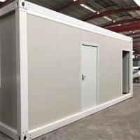 China Galvanized Steel Frame Luxury Flat Pack Container House for Residential Living for sale