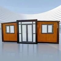 China Environmental Protection 2 Bedroom Prefab Expandable Container House with Steel Door for sale