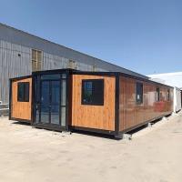China Environmental Protection 2 Bedroom Prefab Expandable Container House with Steel Door for sale
