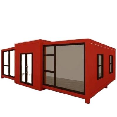 China Outdoor Steel Structure Luxury Container House with Movable Folding Pitched Roof for sale