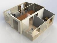 China Outdoor Steel Structure Luxury Container House with Movable Folding Pitched Roof for sale