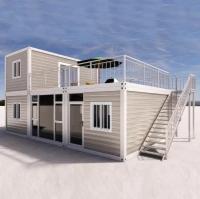 China Luxury Office Building Recyclable Prefab Container House For Family Living for sale