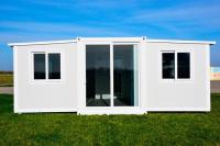 China 3 Bedroom Prefabricated Folding Modular Home with Customized Color and Steel Door for sale