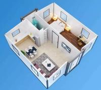 China Workshop Wooden Construction Office Modular Home Folding Expandable Container House for sale