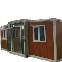 China Customized Color Fat Pack Container House For Light Steel Folding Expansion for sale