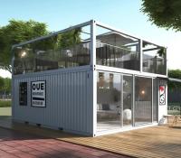 China Sandwich Wall Panel Assembled Detachable Container Prefabricated House for 20ft or 40ft for sale