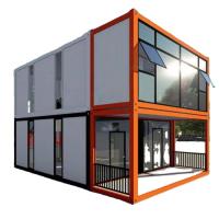 China Custom 2floor Container Houses with Waterproof Design Style and Detachable Feature for sale