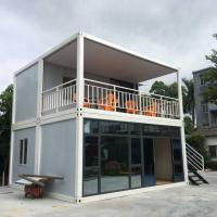 China Galvanized Steel Frame Detachable House 2022 Design Living Homes for White/Gray/Black for sale