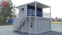 China Galvanized Steel Frame Detachable House 2022 Design Living Homes for White/Gray/Black for sale