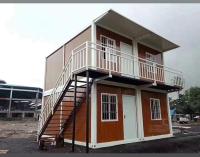China Galvanized Steel Frame Detachable House 2022 Design Living Homes for White/Gray/Black for sale