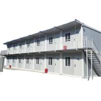 China Modern Flat Pack Container House For 2 Stories Prefabricated Homes for sale