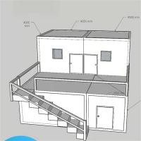 China 20ft / 40ft Prefabricated Flat Pack Prefab Houses For REACHTOP Modular for sale