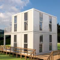 China 18mm MGO Board Detachable Container Houses for Living supported by PVC Sliding Window for sale