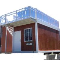 China Fast Assembly Portable Living Homes with Steel Sandwich Panel and PVC Sliding Window for sale