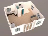 China Galvanized Steel Frame Expandable Container House For Customizable for sale