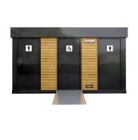 China Modern Design Style 20FT/40FT Flat Pack Container House for Modular Mobile Toilet for sale