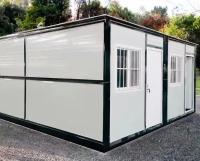 China Foldable Prefabricated Container Houses With Recyclable Structure Aluminum Window for sale