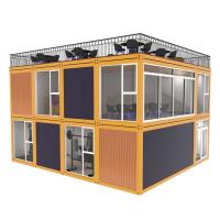 China Modern Design Wooden Container Homes 40ft for Wooden Mobile Living Container House for sale
