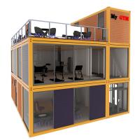 China Modern Design Wooden Container Homes 40ft for Wooden Mobile Living Container House for sale