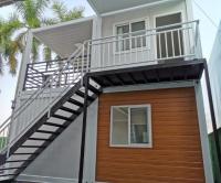 China Contemporary Two Layers Flat Pack Container Prefab House For 20ft 40ft for sale