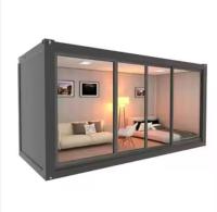 China Contemporary Two Layers Flat Pack Container Prefab House For 20ft 40ft for sale