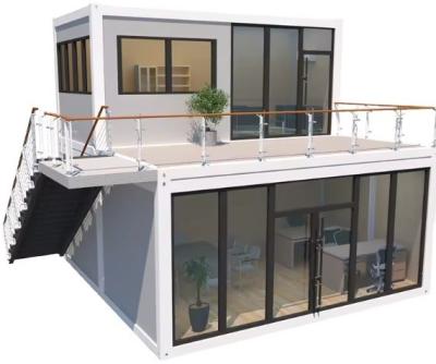 China Steel Door Detachable Modular Multistory Prefab House Containers Homes Buildings for sale