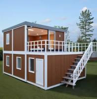 China Steel Door Detachable Modular Multistory Prefab House Containers Homes Buildings for sale