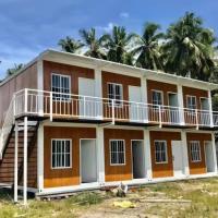 China Steel Door Detachable Modular Multistory Prefab House Containers Homes Buildings for sale