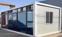 China Detachable Office Mobile Flat Pack House With Modern Design Recyclable Materials for sale