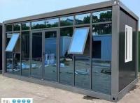 China Flat Pack Container Detachable Steel Door Office Mobile Modular Glass Wall Tiny Home for sale