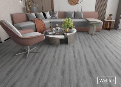 China 1.5mm Grey Vinyl Wood Plank Flooring 6x36 Inch Dry Back LVT Tiles for sale