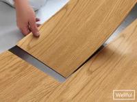 China 1.5mm Peel and Stick LVT Self Adhesive Flooring 0.07mm Wear Layer 6x36 Inch for sale