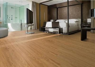 China Commercial LVT Flooring 6x36 Inch 2mm Thick Fire Resistance Bf1 Waterproof Glue Down for sale