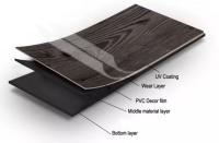 China Industrial PVC Wood Vinyl Plank Flooring 6x36x3.0mm Wear Layer 0.30mm for sale